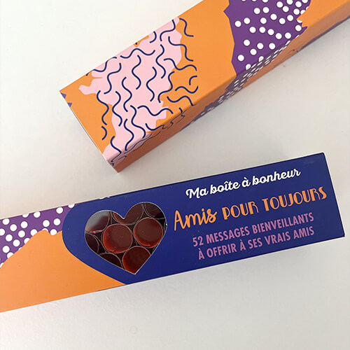 Boîte à messages Amis pour toujours - Idée box cadeau