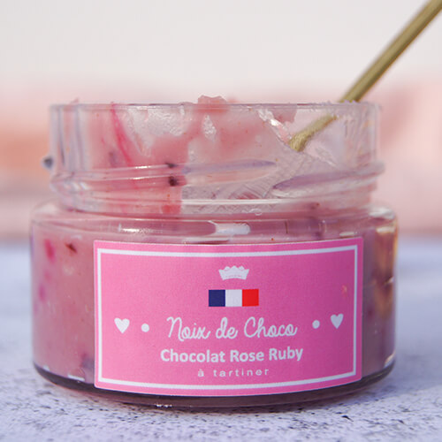 Chocolat rose Ruby à tartiner - Idée box cadeau