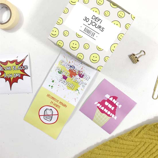 Défi 30 jours - Bonheur - Idée box cadeau