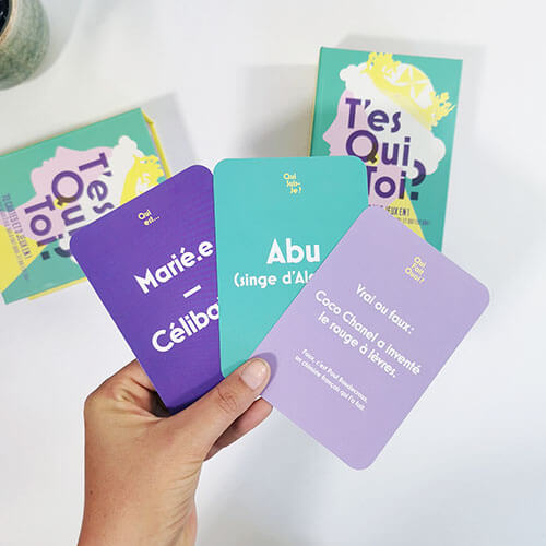Jeux de carte "T'es qui toi ?" - Idée box cadeau